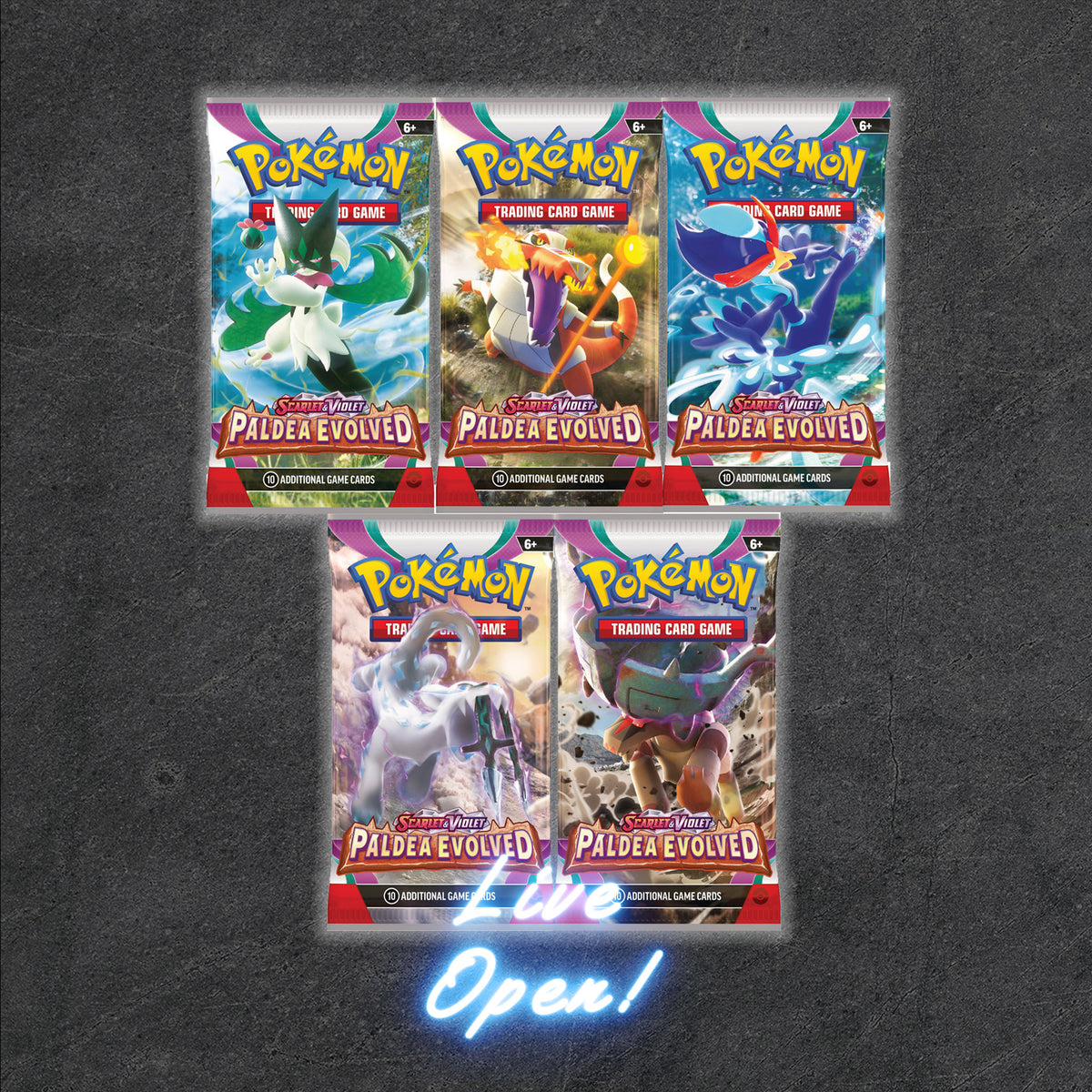 Pokémon Paldea Evolved Booster Pack (Live Open) – Heaps Good Cards ...