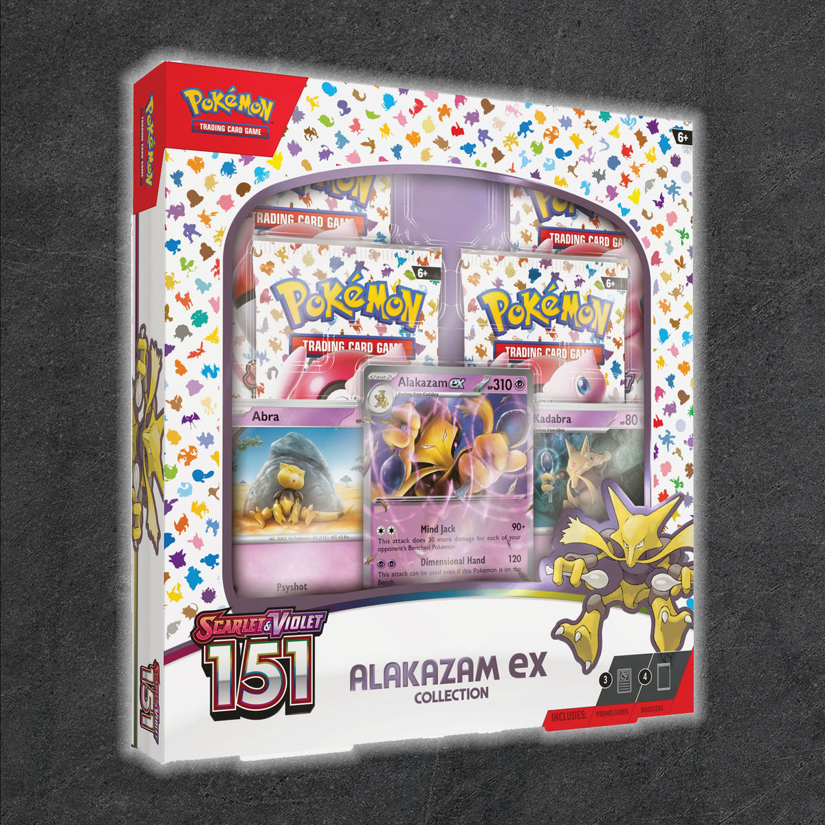 Pokemon TCG - Scarlet & Violet 151 Alakazam EX Collection Box – Heaps ...
